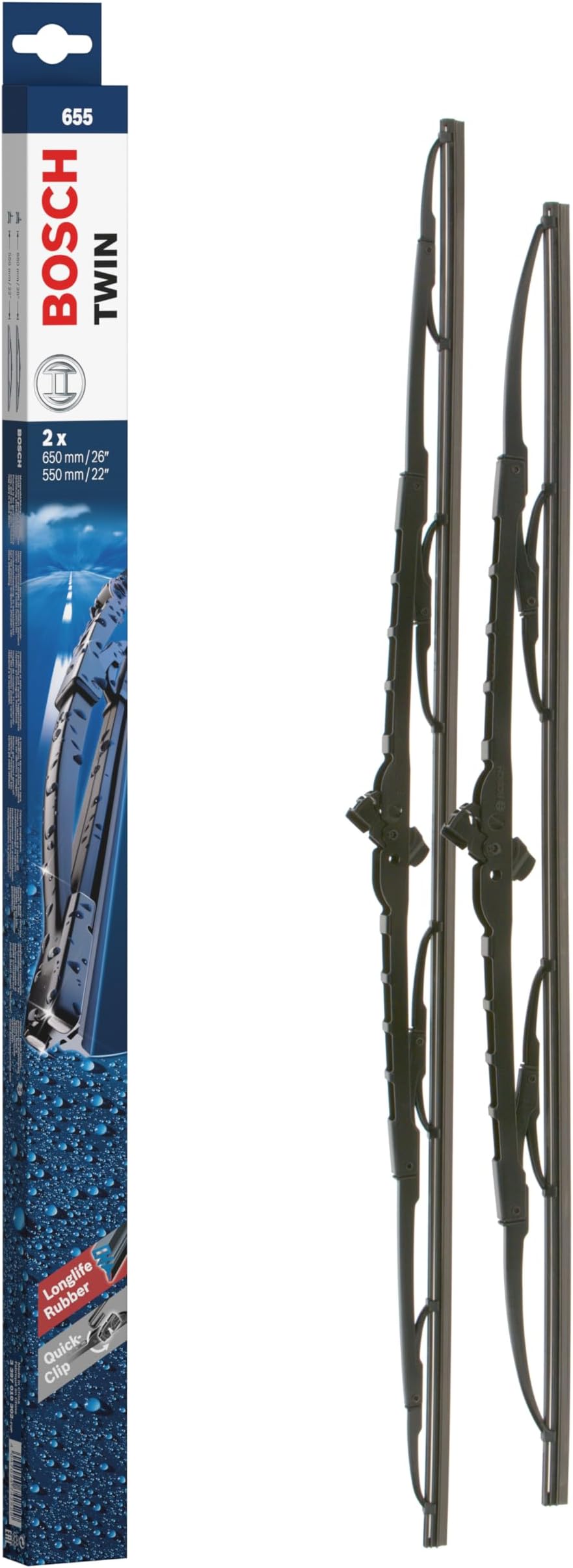 Bosch Scheibenwischer Twin 655, Länge: 650mm/550mm – Set für ...