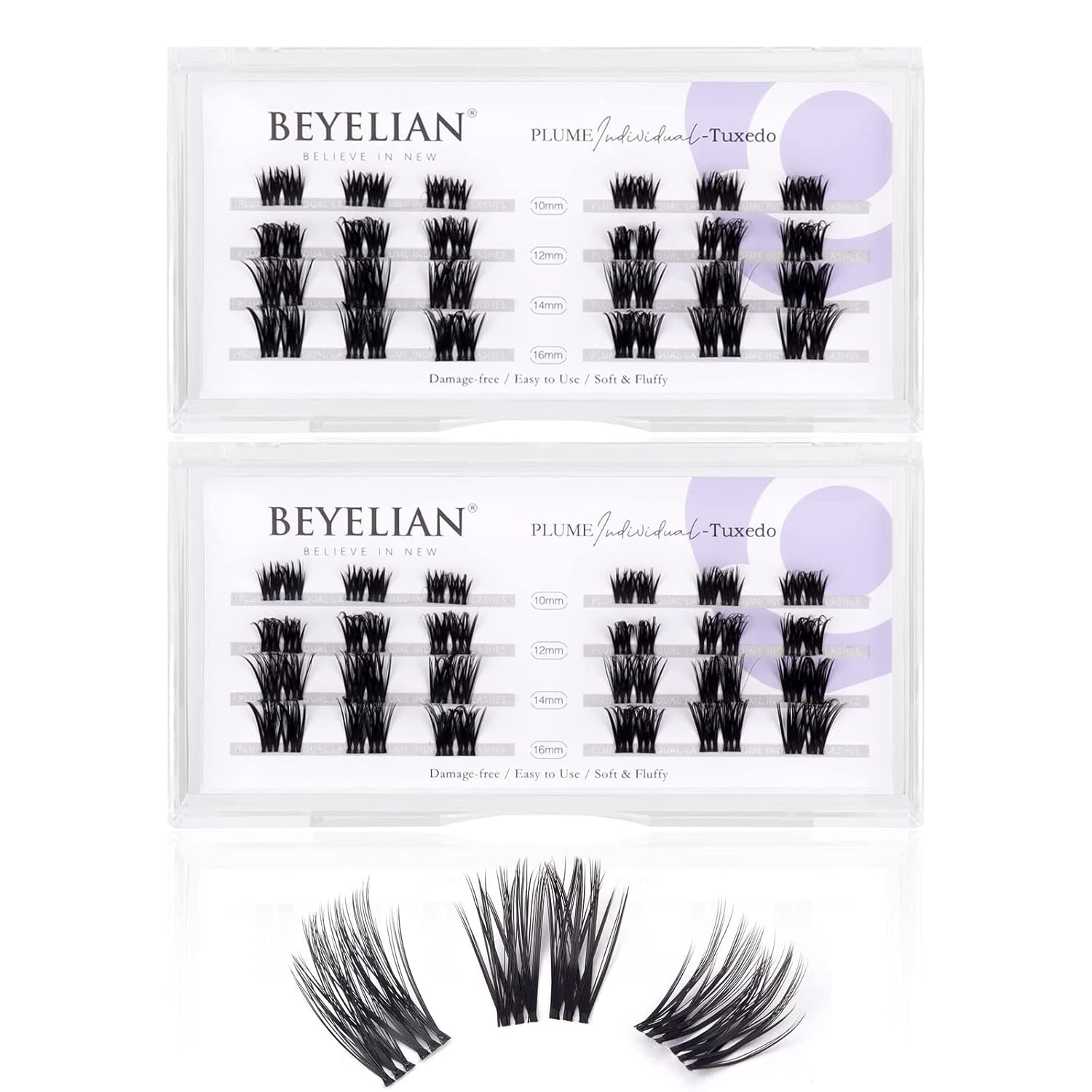 Amazon.com: Cluster Lashes, 48 Pcs DIY Eyelash Extension Individual ...