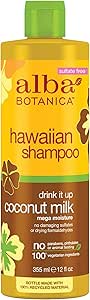 Alba Botanica Coconut Milk Extra Rich Shampoo, 12 Ounce - 6 Per Case ...