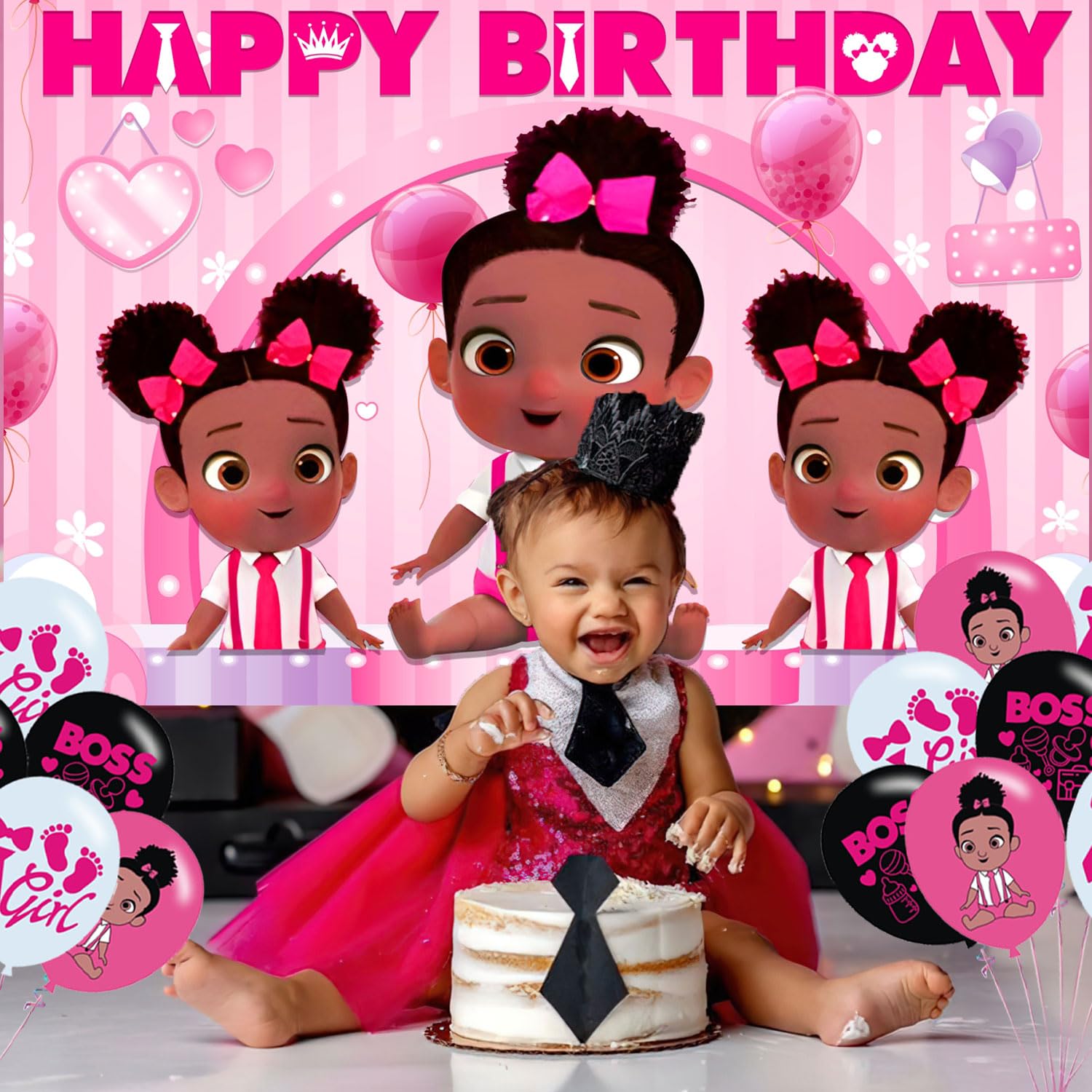 Boss Baby Backdrop BOSS BABY STACI PRINTABLE BIRTHDAY BACKDROP BANNER ...