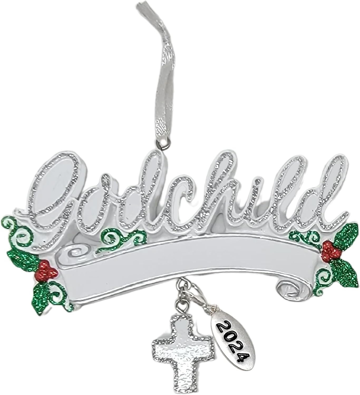 Amazon.com: Catholic Godchild Christmas Ornament with Year Hang Tag and ...