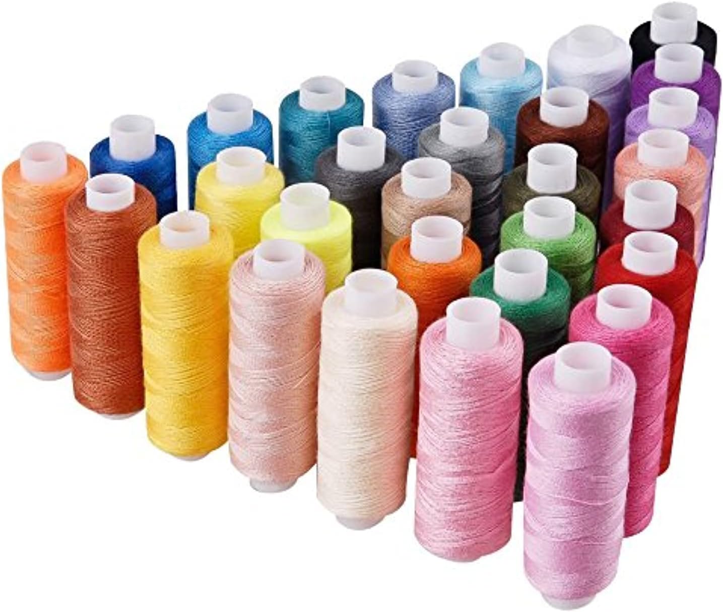 Candora Sewing Thread Assortment Coil 30 Color 250 Yards Each Polyester ...