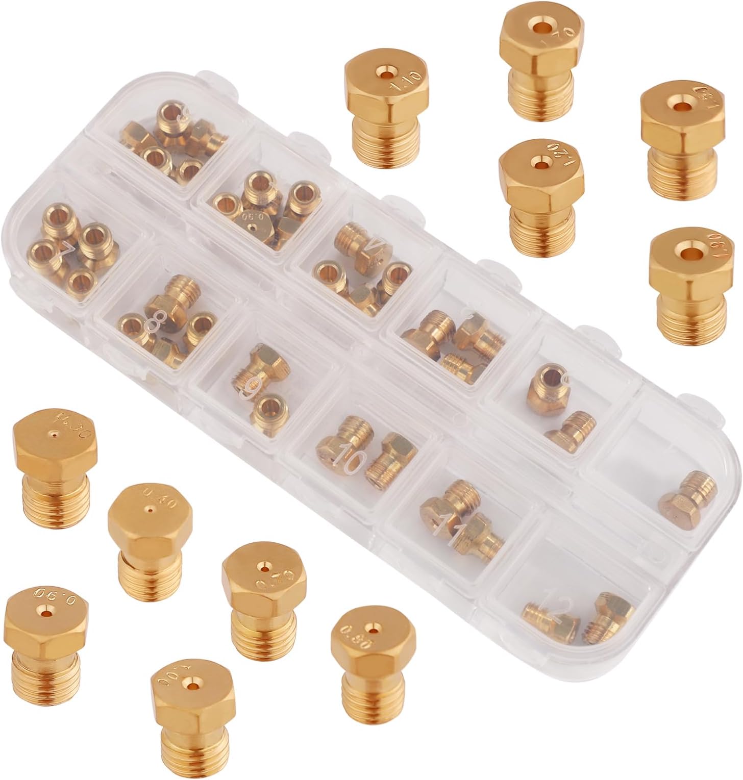 Amazon.com: 36pcs Range Stove Oven Orifice Conversion Kit, Brass ...