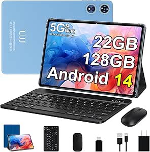 Amazon.com : UJJ 2025 Android 14 Tablet 22GB RAM 128GB ROM 1TB Expand ...