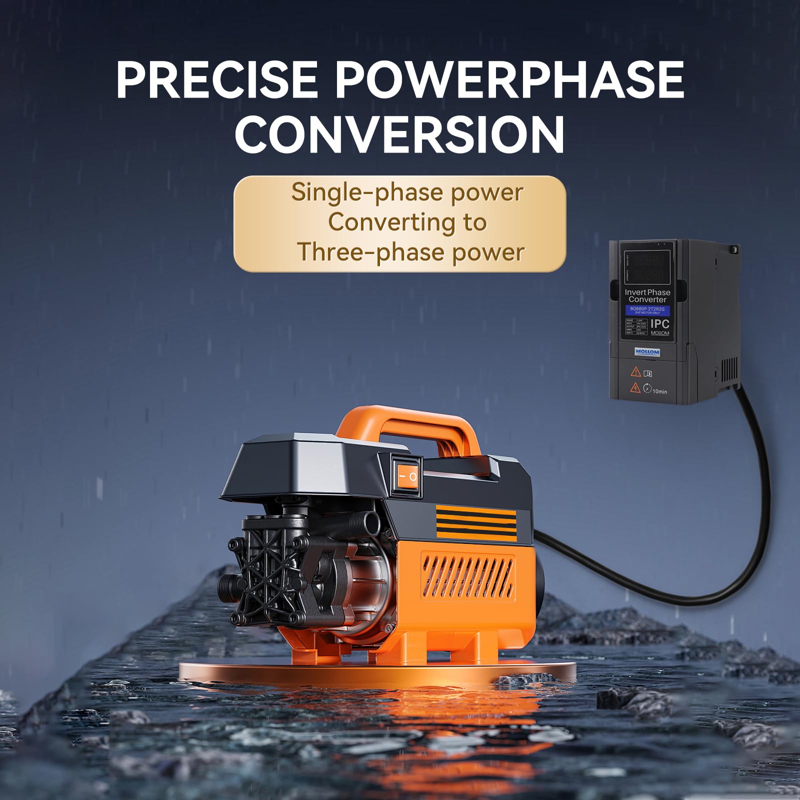 Snapklik.com : Single To 3 Phase Invert Phase Converter-15HP 11KW 45A ...