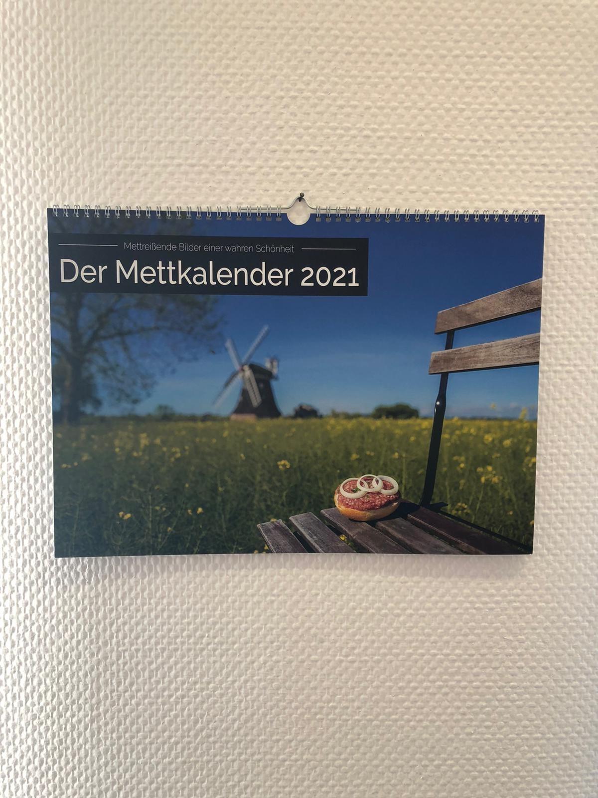 Der Mettkalender 2024 witziger Wandkalender A3 quer - das Geschenk für ...