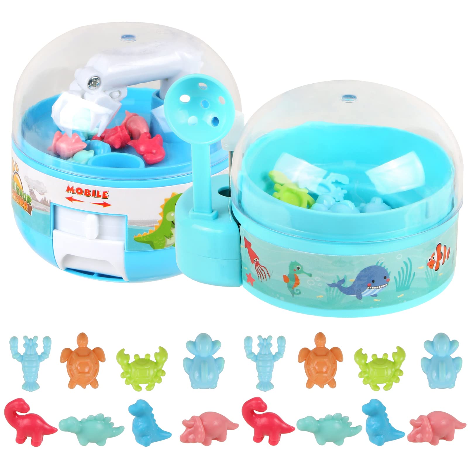 Buy LALASTYLE Mini Claw Machine Claw Dinosaur & Catch Sea Animals ...