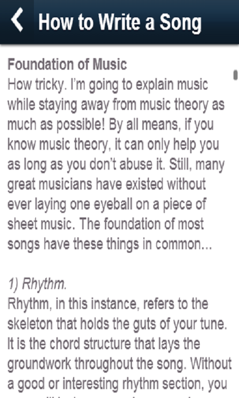 How to Write a Song - App on Amazon Appstore