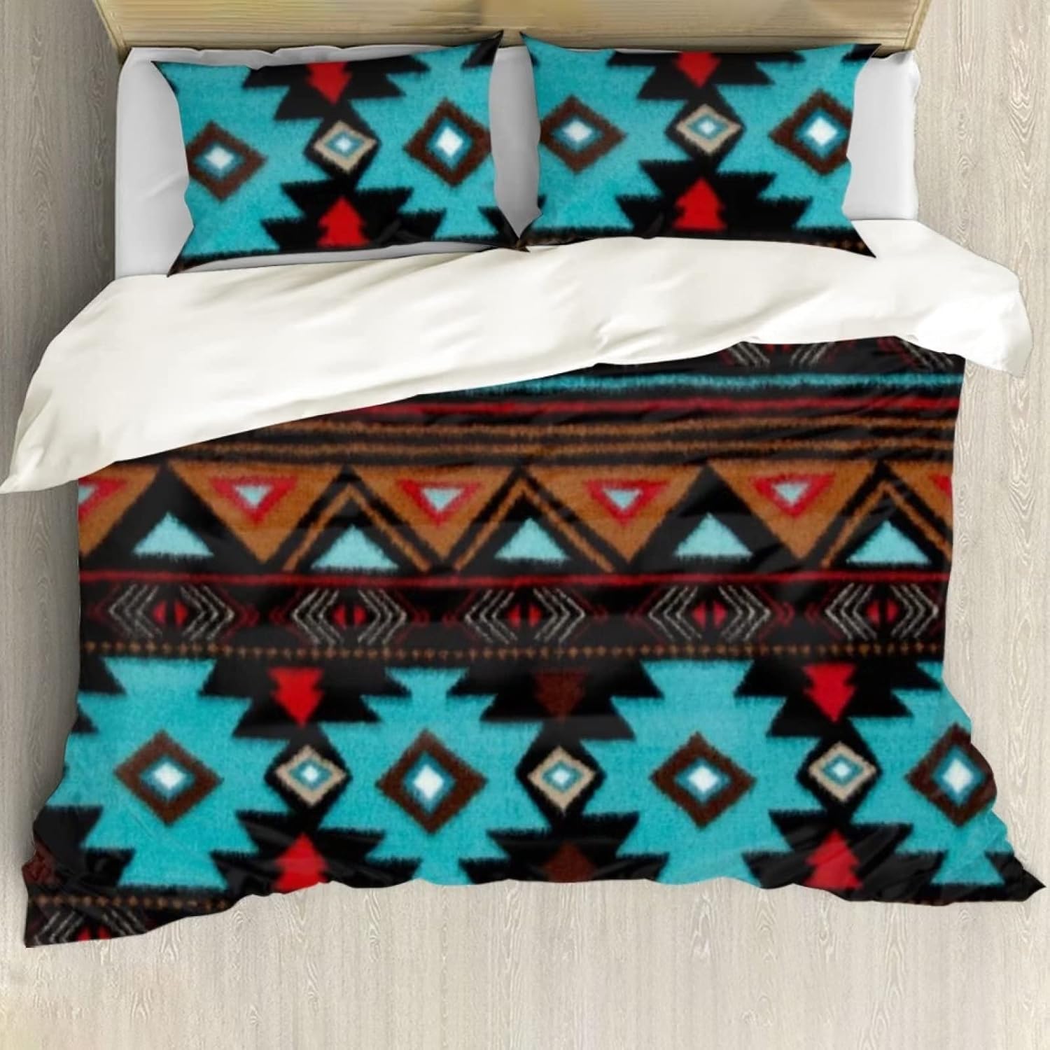 Amazon.com: ZFRXIGN Aztec Duvet Cover Queen Size 3-Piece(1 Duvet Cover+ ...