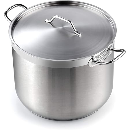 Amazon.com: Cook N Home Stockpot Large pot Sauce Pot Induction Pot With ...