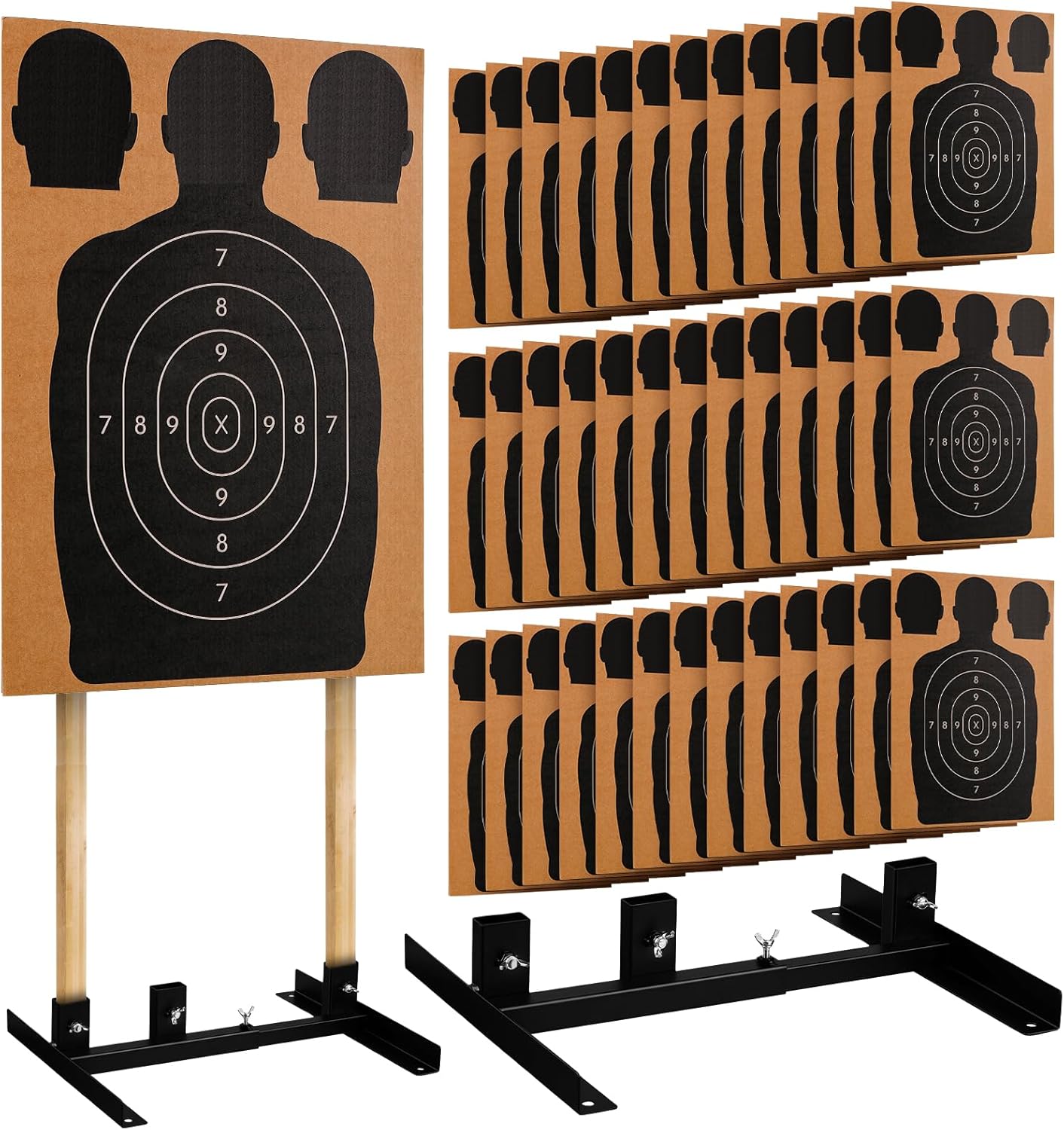 Amazon.com : Libima H Shape Adjustable Target Stand Base and 60 Pcs ...