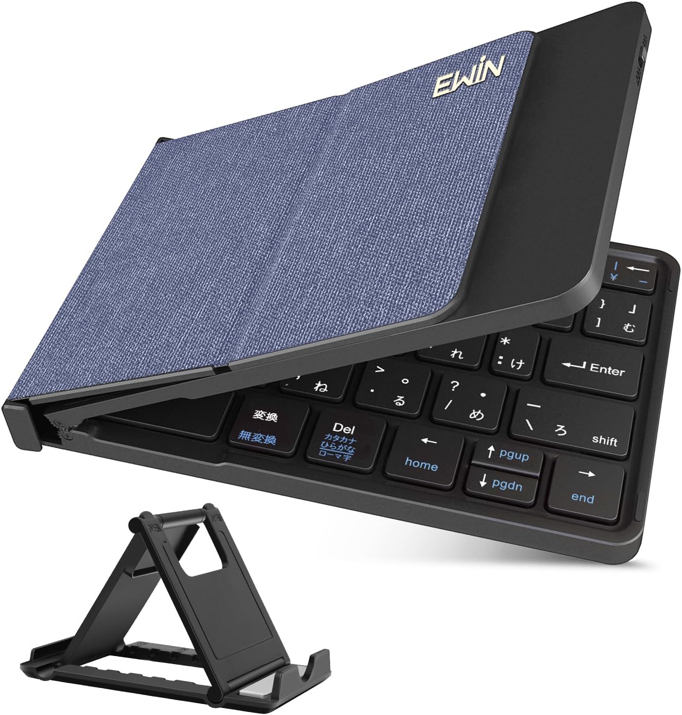 Amazon | Ewin 折りたたみ式 Bluetooth5.1 キーボード 日本語配列 無線 ワイヤレス かな入力 JIS配列 薄型 折り畳み iOS/Windows/Mac 3台デバイス ...