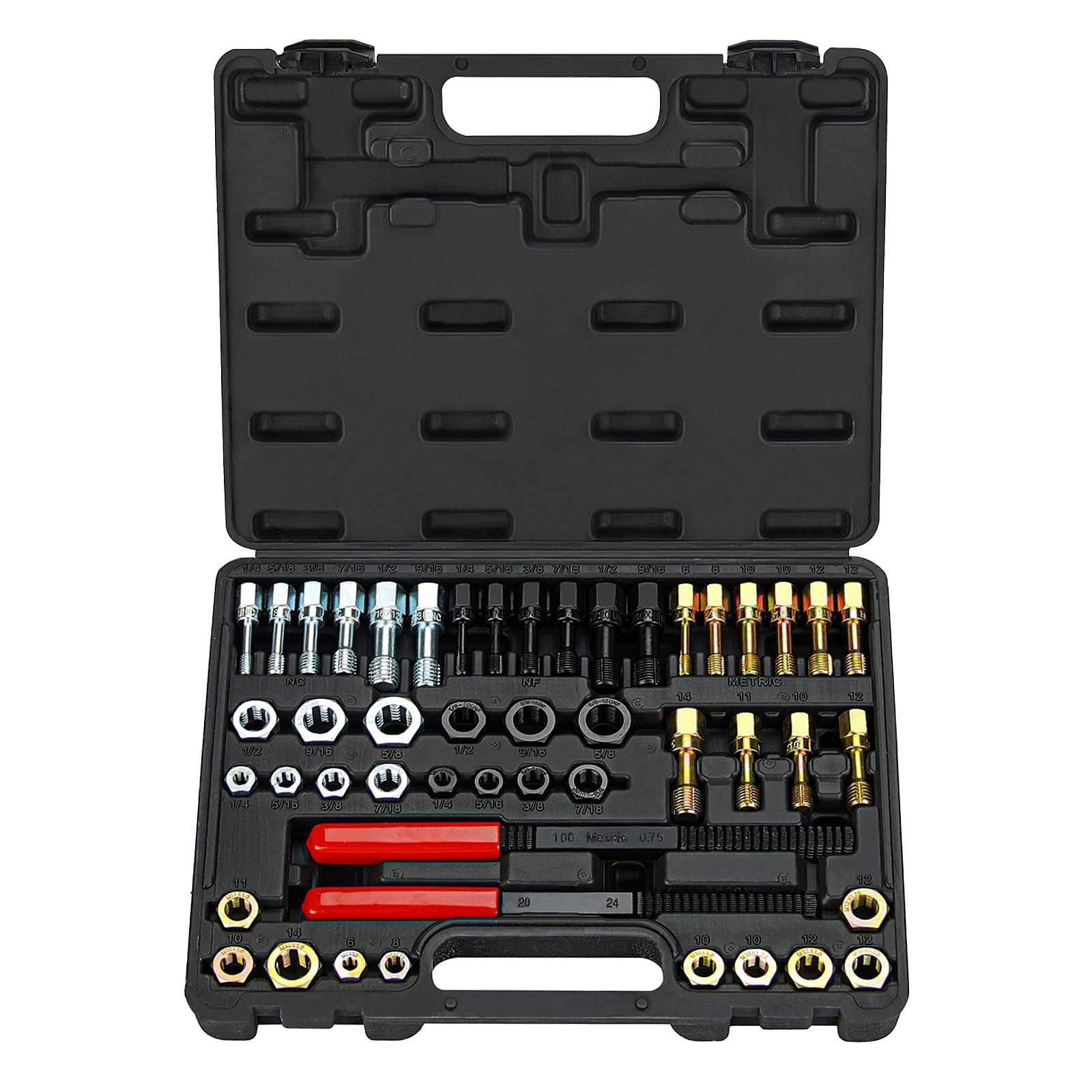 Amazon.com: Bicos 48 Piece Thread Chaser Set Metric & SAE Rethreading ...