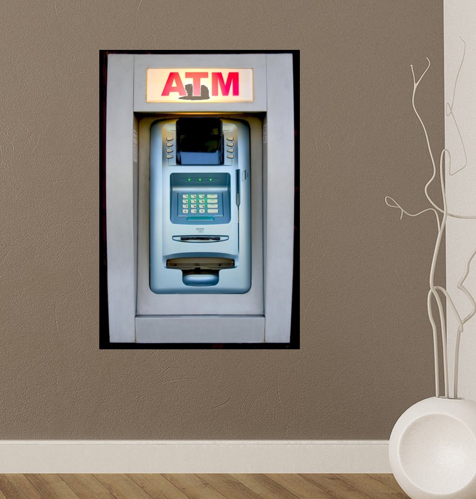 ATM Wall Decal Peel and Stick Graphic WM344888 (30 in H x 20 in W)