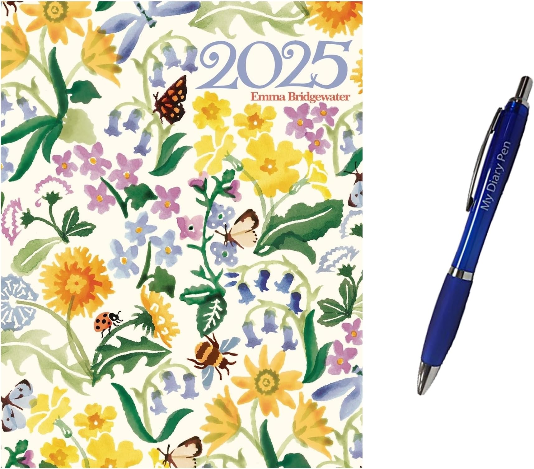 Emma Bridgewater Wildflowers Deluxe Wiro Diary 2025 + Exclusive Limited ...