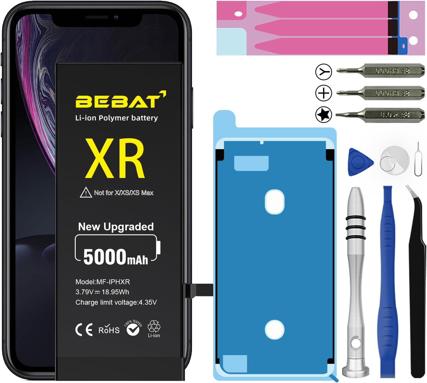 Amazon.com: ASDAWN 7800mAh Battery for iPhone XR (Not for X/XS/XS Max ...