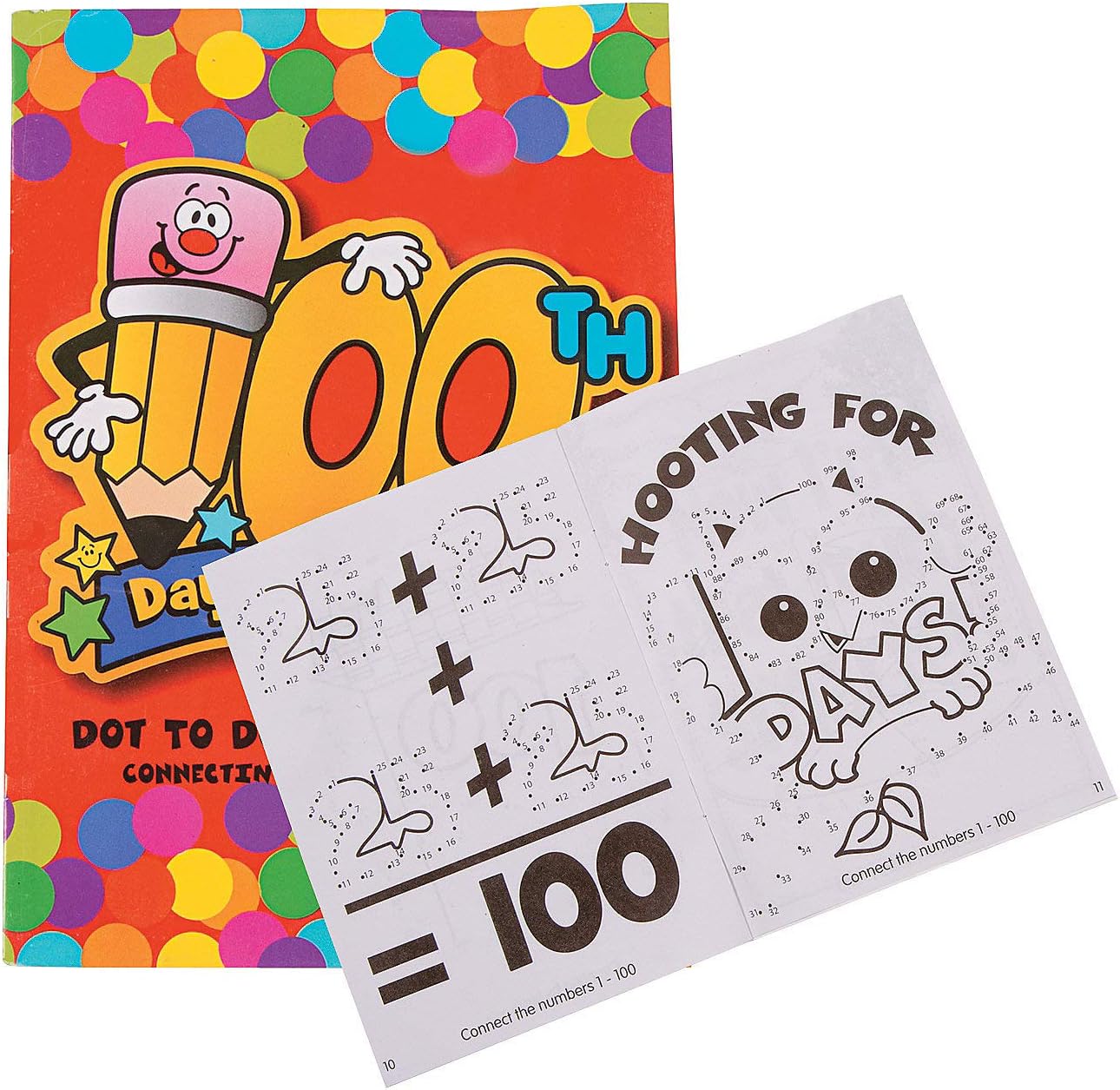 Amazon.com: Fun Express Count to 100 Dot to Dot Activity Book - 24 ...