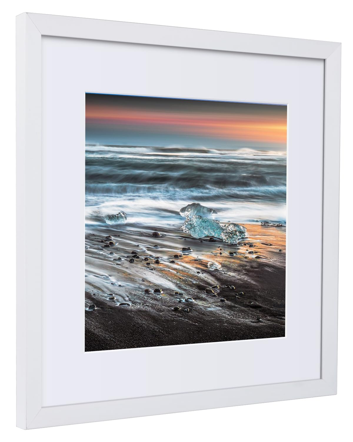 Amazon.com - 14x14 Frame White, Display Picture 10x10 or 5x7 with Mat ...