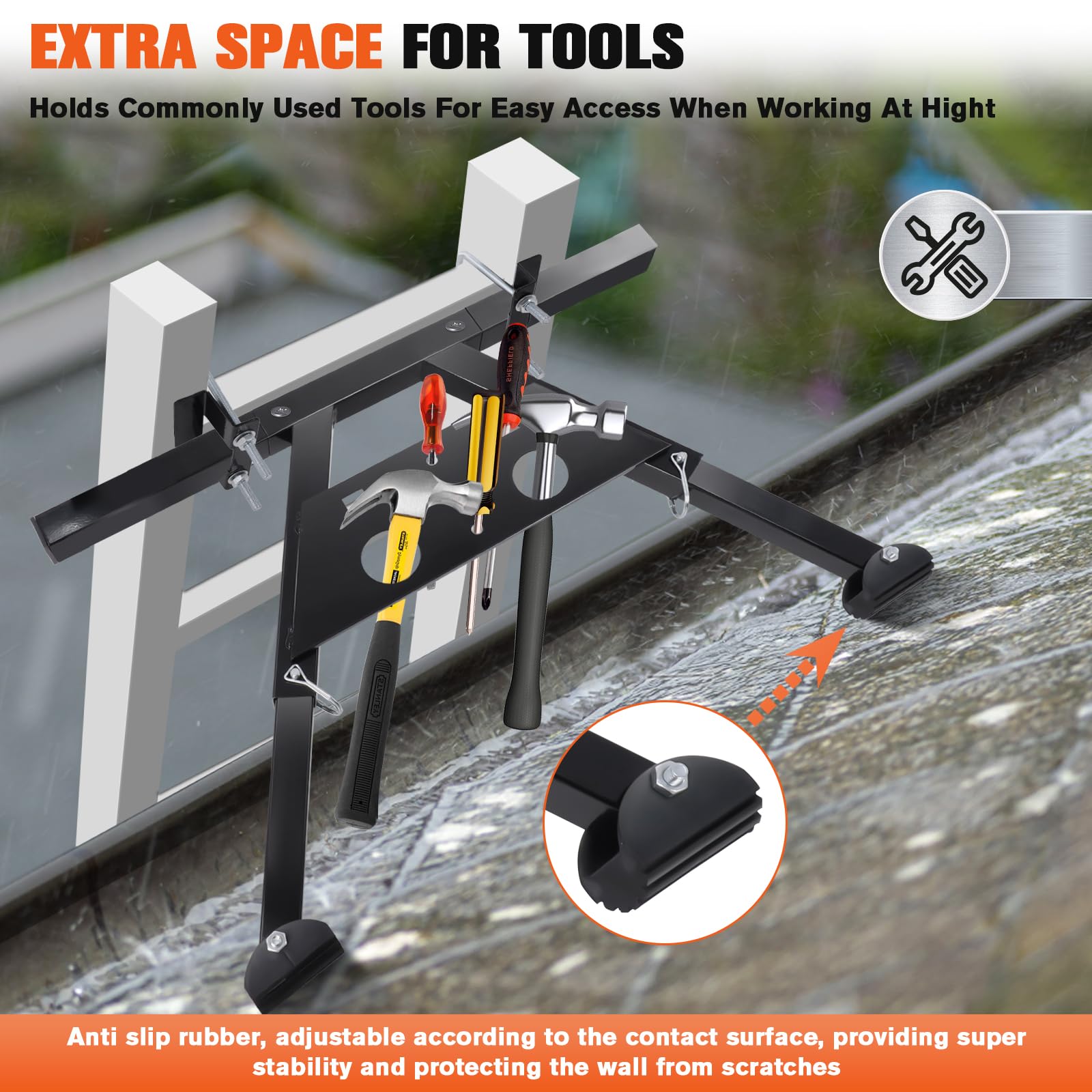 Snapklik.com : Ladder Stabilizer, Extension Ladder Stabilizer For Roof ...