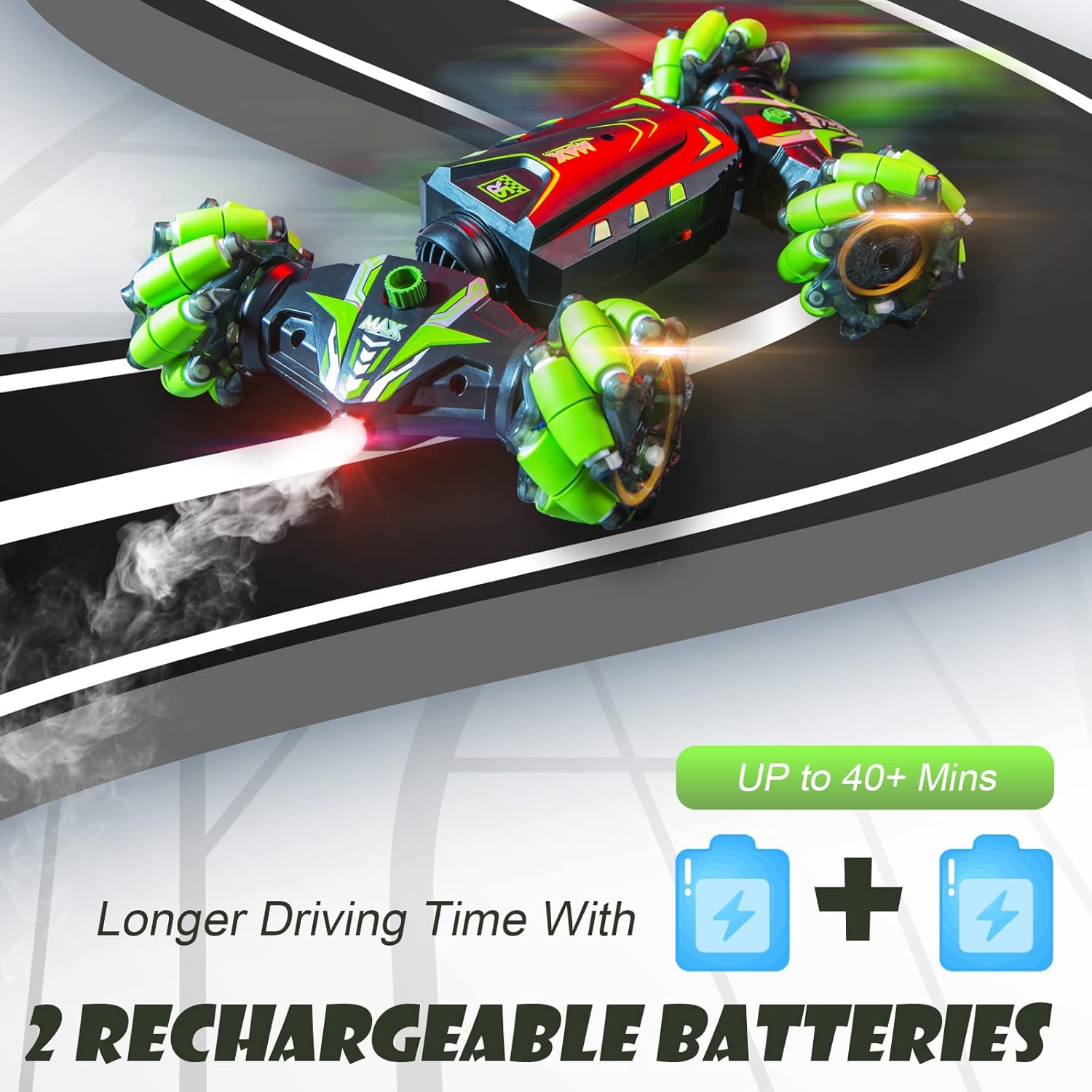 RANFEN Auto de acrobacias RC con detección de gestos control remoto de ...