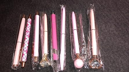 Amazon.com : cotiled Pink Pens Set for Girls and Women: Cute Ballpoint ...
