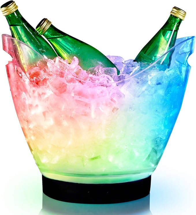 Amazon.com: FlashingBlinkyLights Rechargeable Light Up LED Ice Buckets ...
