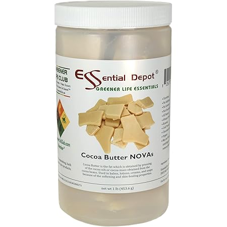 Amazon.com : Essential Depot Cocoa Butter - Raw - Unrefined - 100% Pure ...