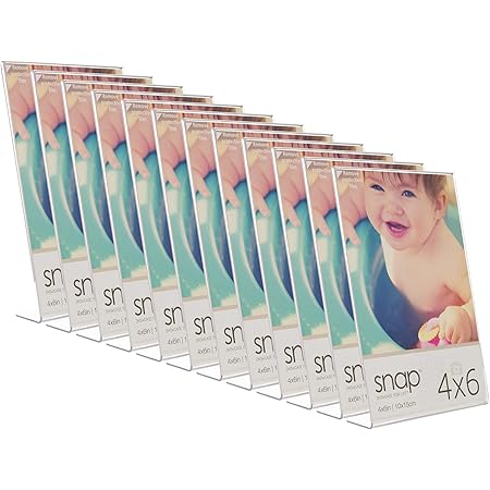 Amazon.com - SNAP 4x6 Clear Acrylic Self Standing Frame - Single Frames