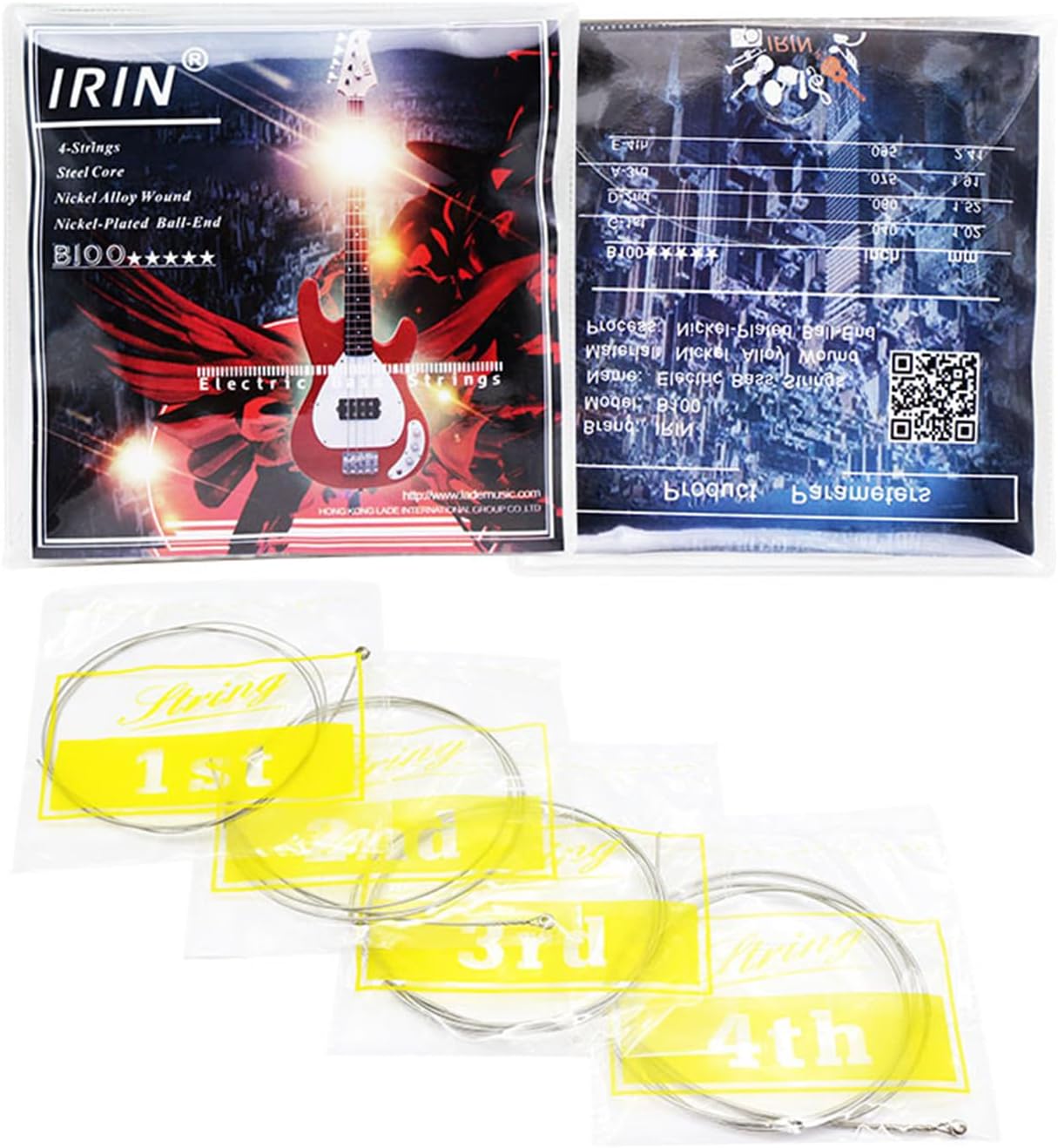 Amazon.com: Bass Strings 4 String Bass Strings Electric Bass Strings ...