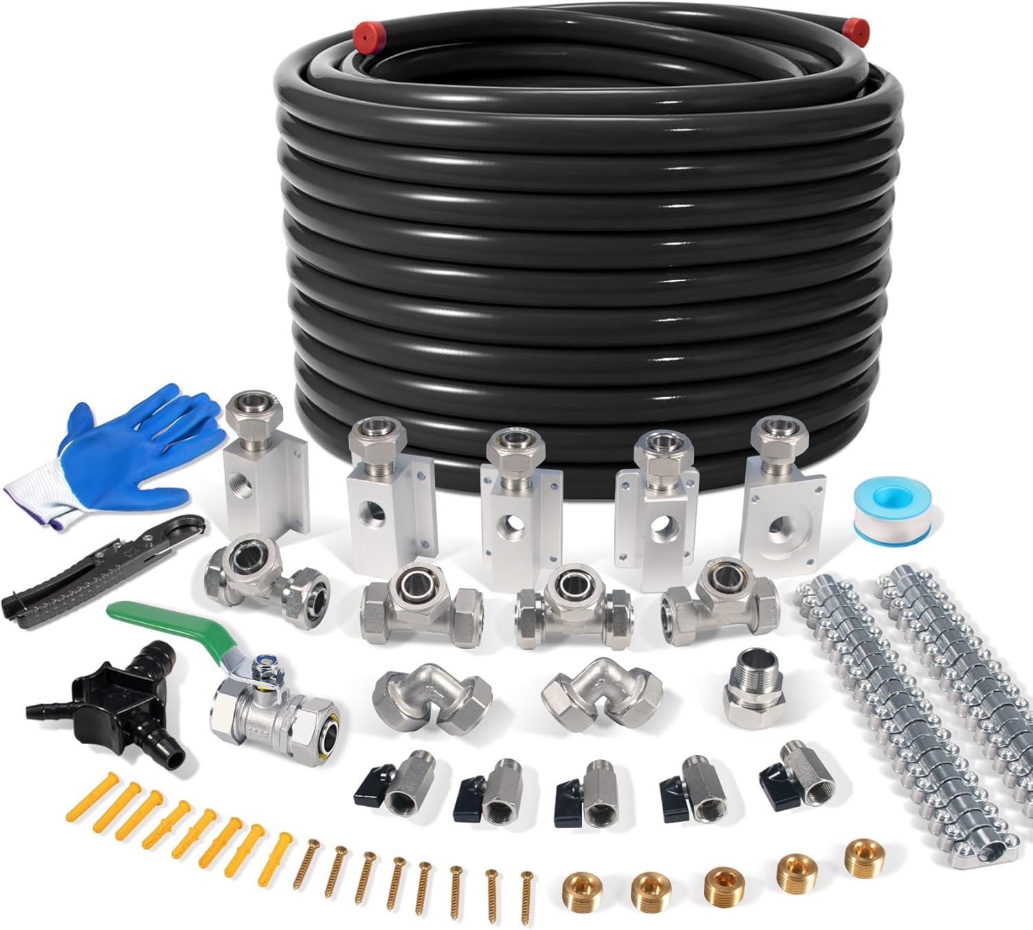 3/4" × 200 FT Shop Air Line Kit, Rapid Air System 3/4 Inch Hdpe ...