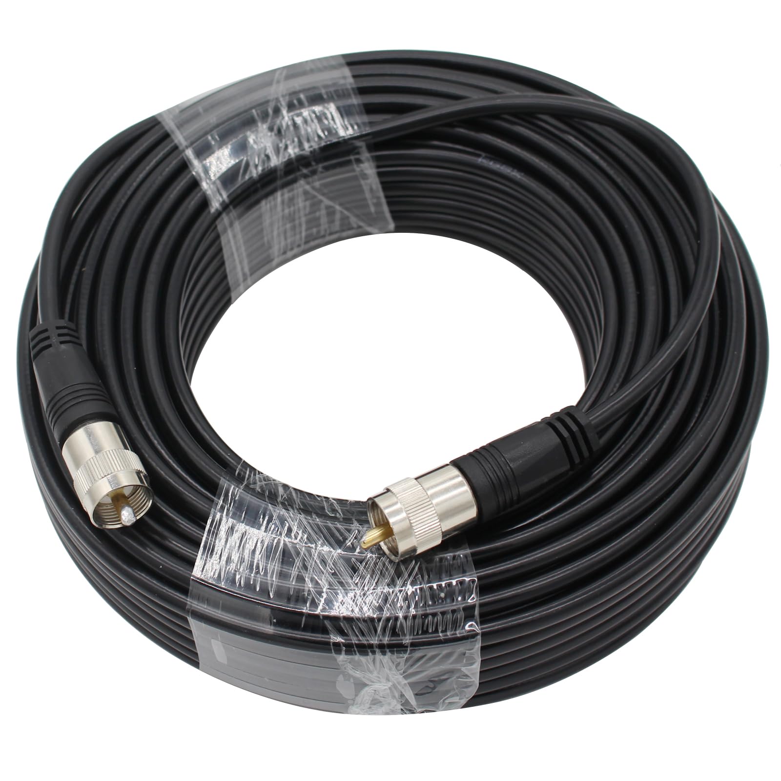 Snapklik.com : Exgoofit RG8X Coaxial Cable 100ft, UHF PL259 Male To ...