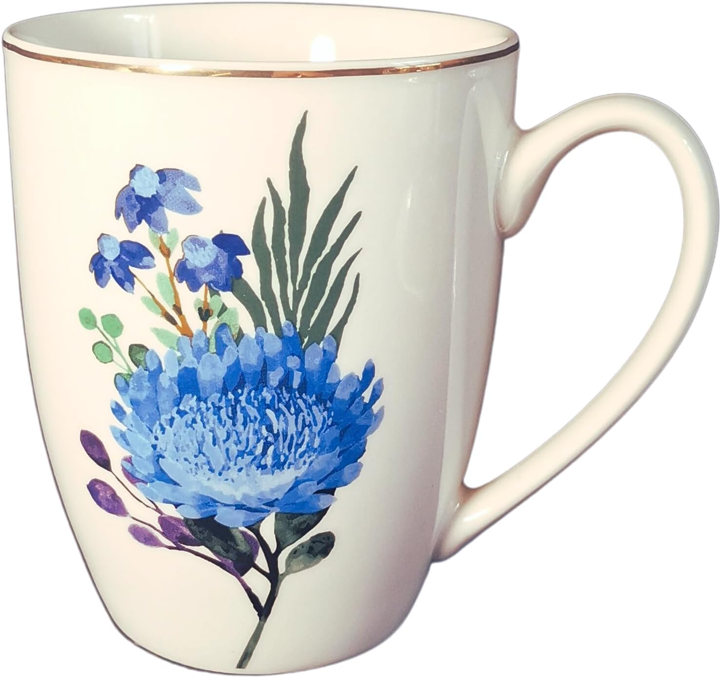 Amazon.com | New Bone China Coffee Mug, Women's Mark Cup, Floral Coffee ...