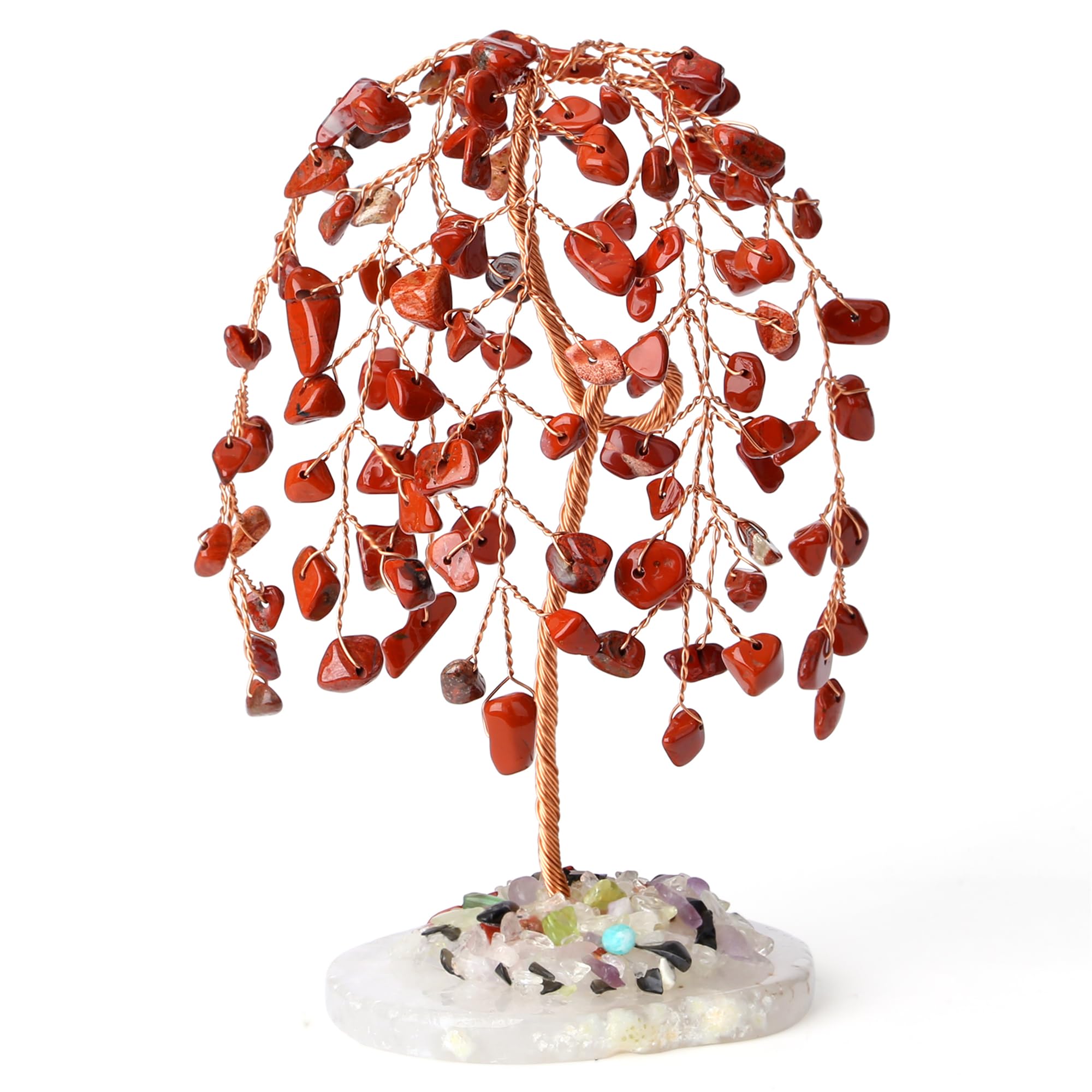 Amazon.com: YATOJUZI Crystal Tree of Life Red Jasper Feng Shui Money ...
