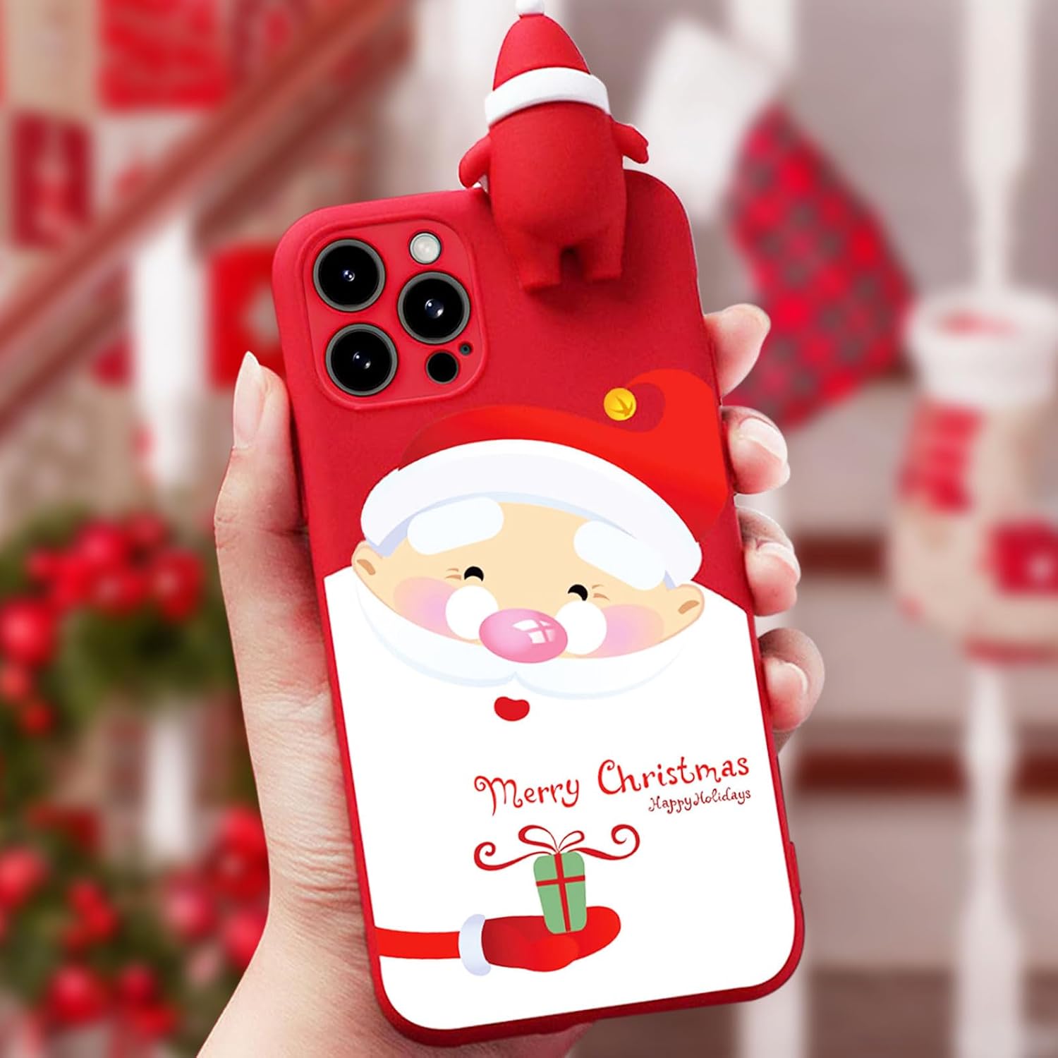 Amazon.com: Yiminu.DS Christmas Case for iPhone XR Phone Case, Silicone ...