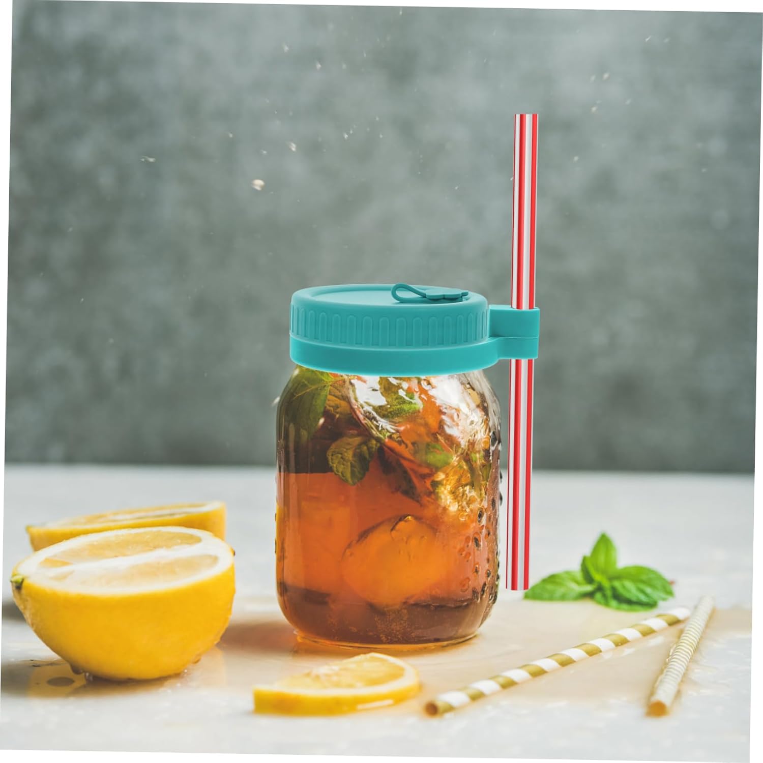Happyyami 3 Sets Mason Jar Lids Ball Jar Lid Silicone Canning Lids