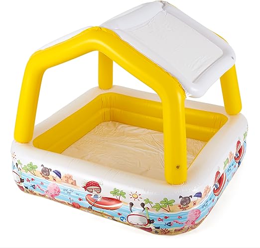 Amazon.com: Intex Sun Shade 5 Foot Square Inflatable Durable 10 Gauge ...