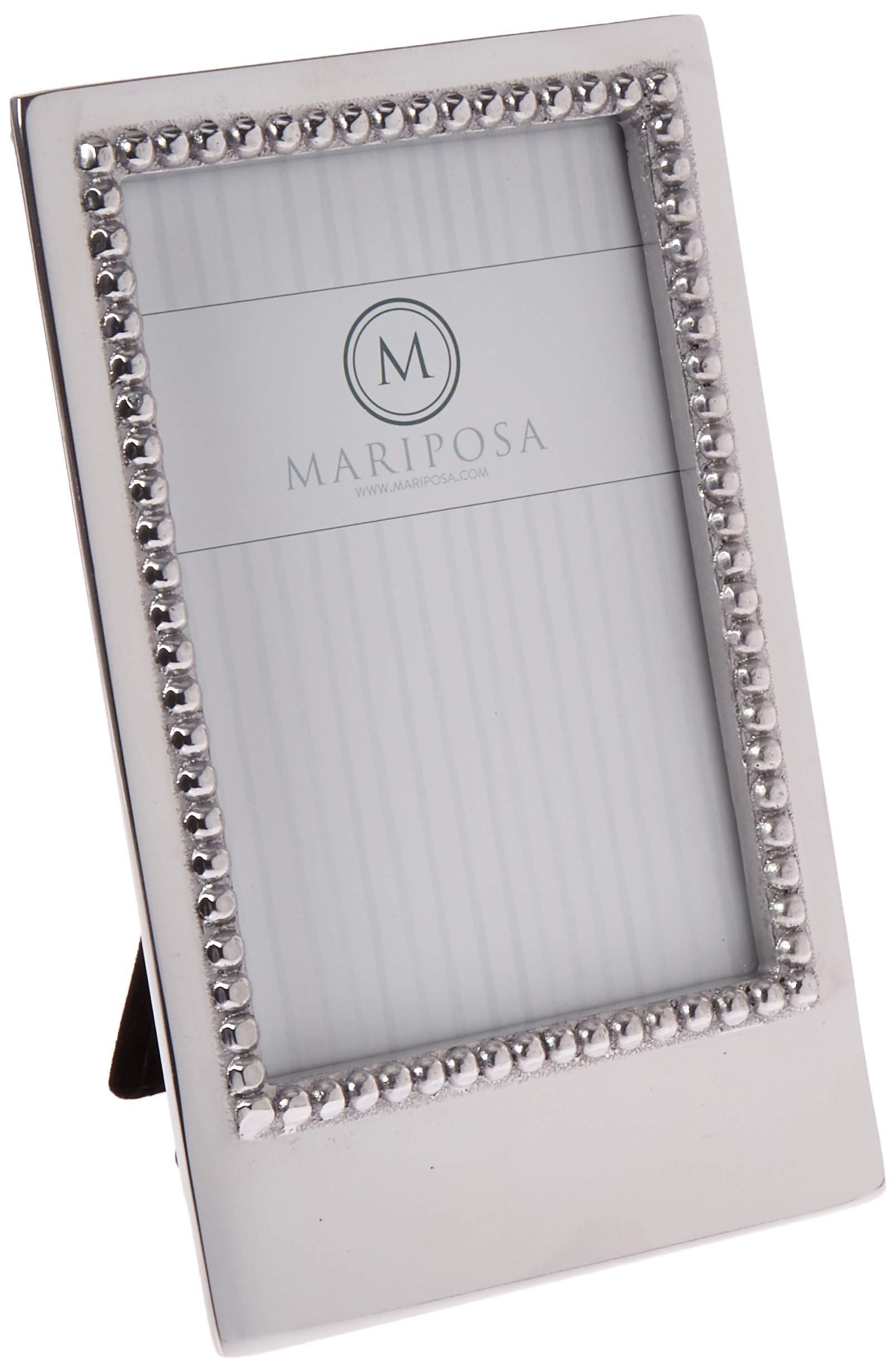 Amazon.com - Mariposa Beaded 4x6 Vertical Statement Frame, Silver