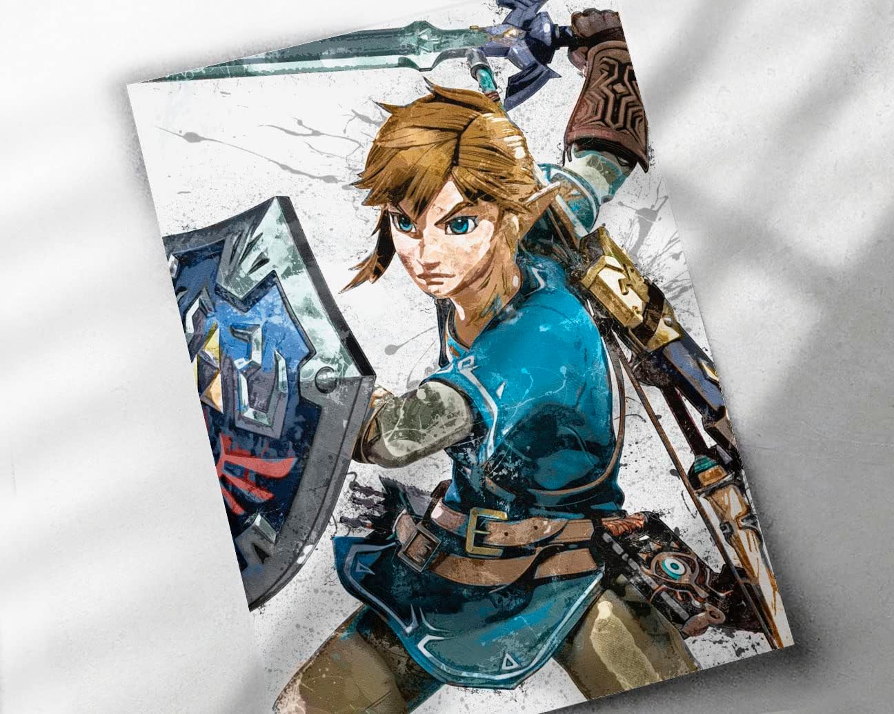 Amazon.com: Legend of Zelda, Link Poster - Canvas Print, Framed Canvas ...