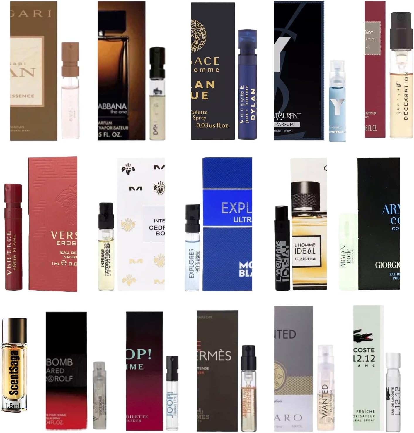 Amazon.com : JRoBeauty Cologne High End Designer Fragrance Sampler Set ...