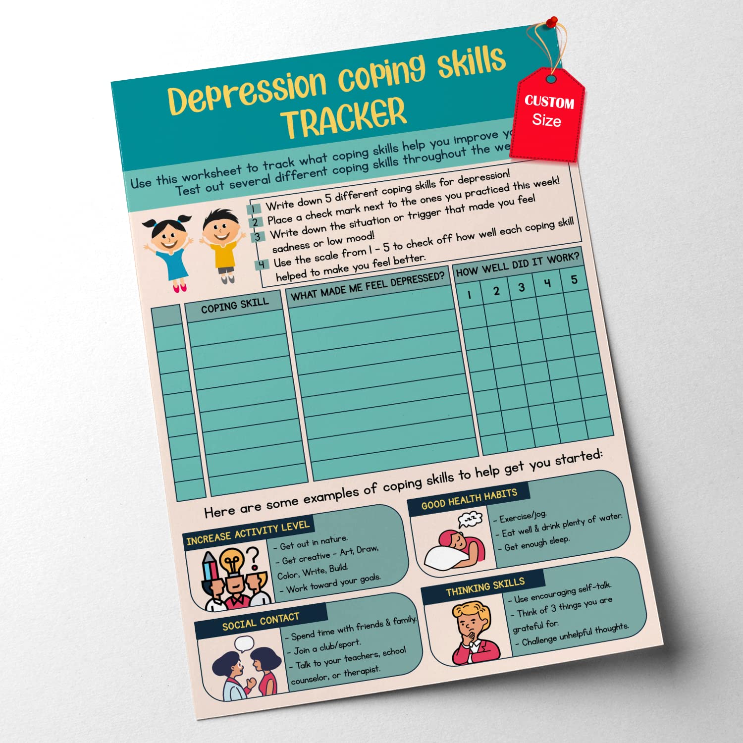 Coping Depression Worksheets 13 Helpful Worksheets For Combating