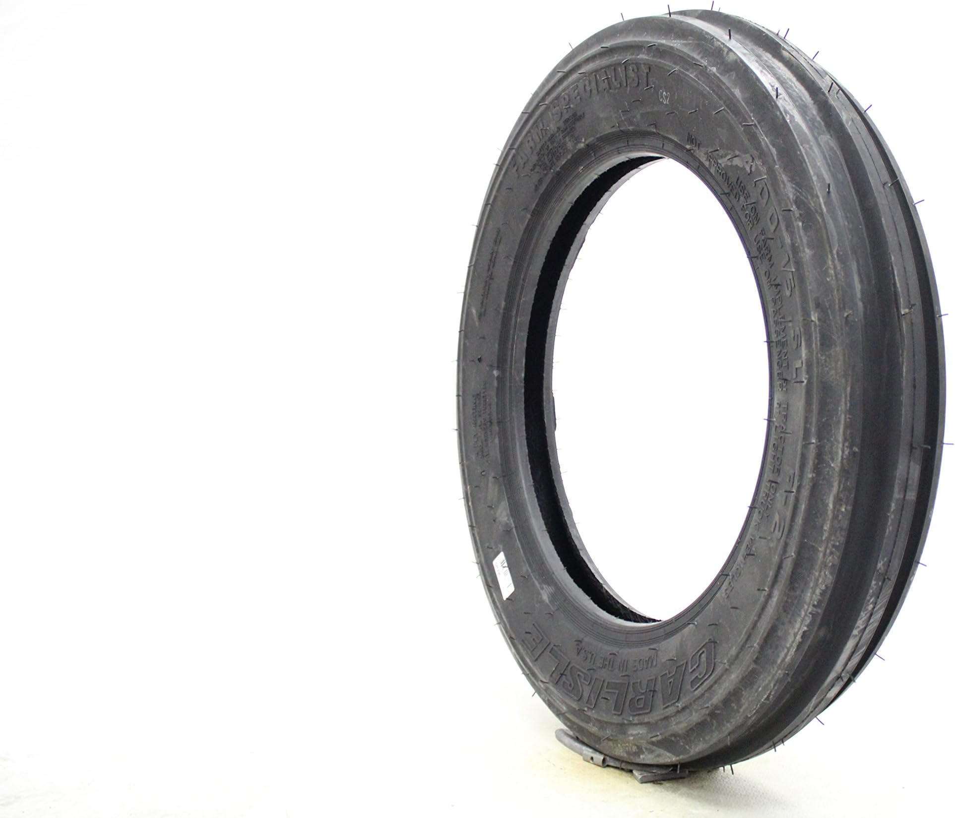 Amazon.com: Set of Two 5.50-16 Front Tractor Tires Tri Rib F2 W/Tubes ...