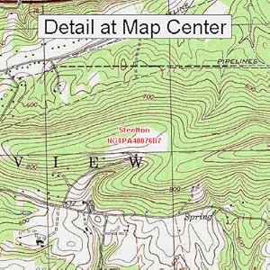 Amazon.com : USGS Topographic Quadrangle Map - Steelton, Pennsylvania ...