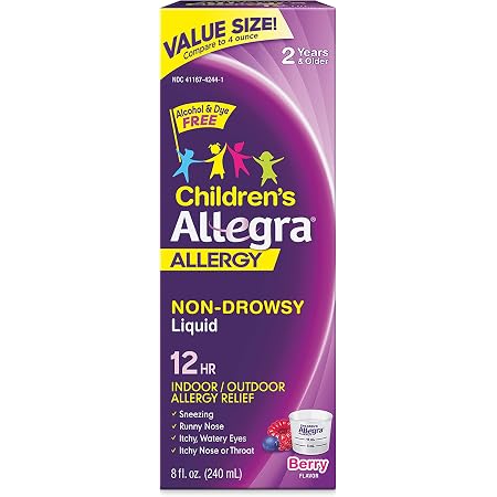 Amazon.com: Allegra Children's 12HR Allergy Relief Non-drowsy ...