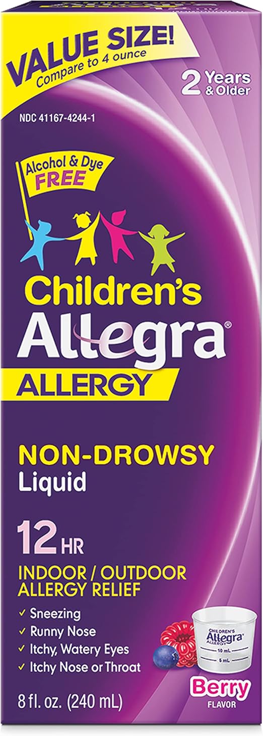 Amazon.com: Allegra Children's 12HR Allergy Relief Non-drowsy ...