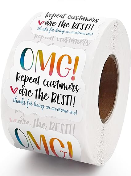 Amazon.com: Calyders 500 PCS Cute Small Business Thank You Stickers ...