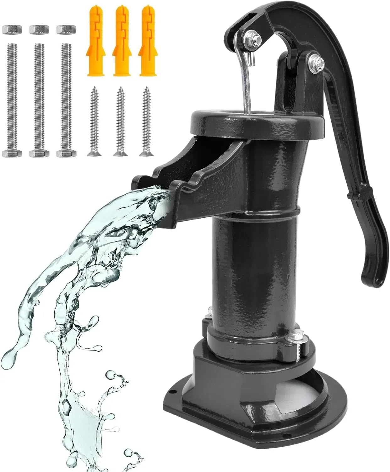 Amazon.com : VEVOR Antique Well Hand Pitcher Pump, 25 ft Max Lift, Cast ...