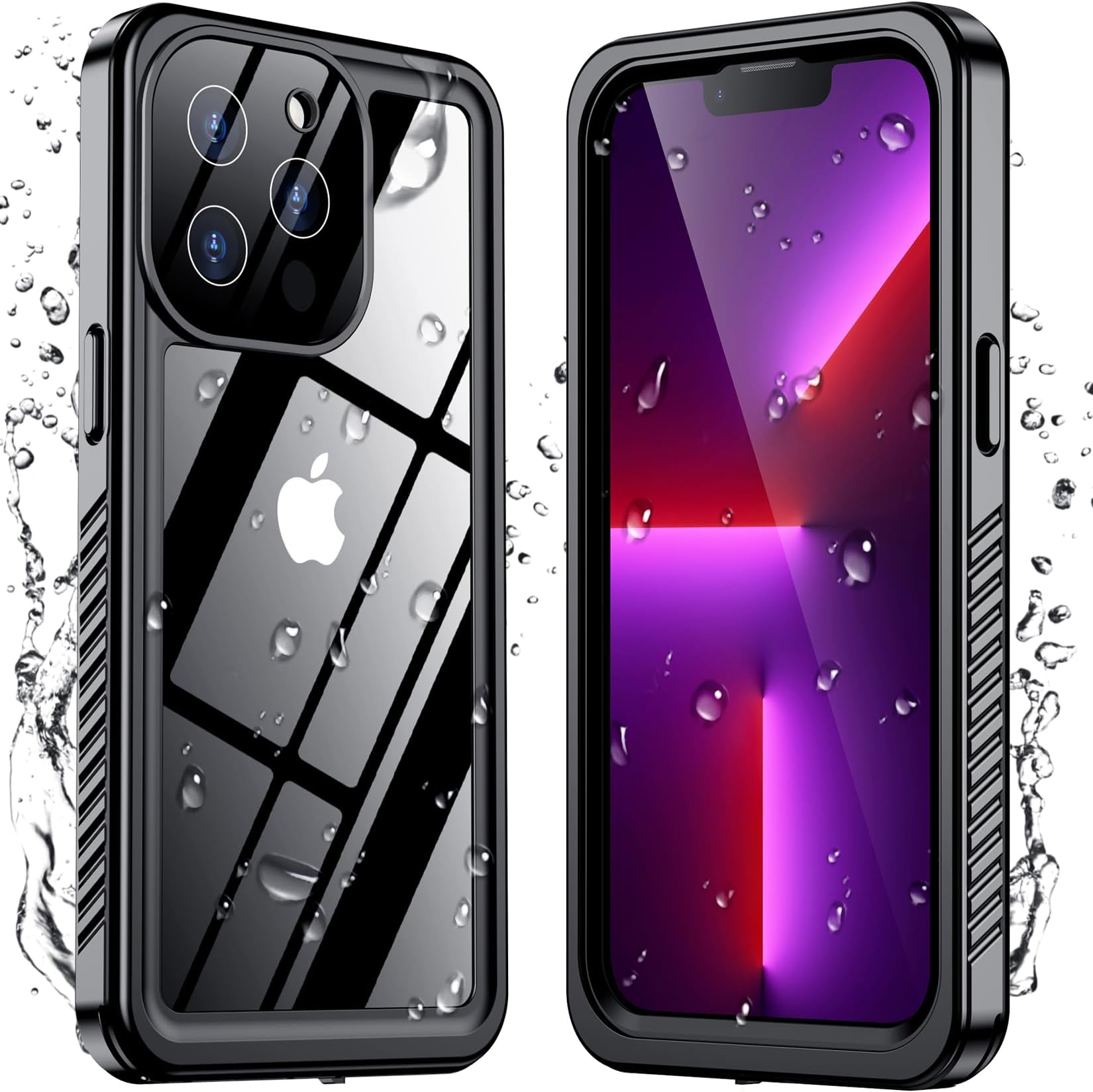 Amazon.com: Renmou Designed for iPhone 13 Pro Case Waterproof, [Built ...