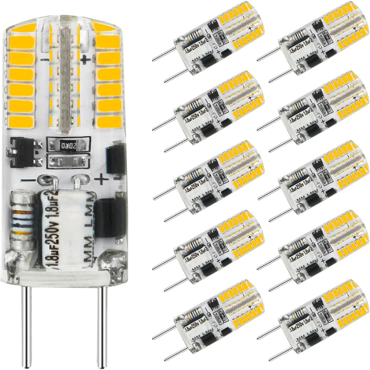 Lamsky G8 LED Bulb Dimmable,20W 25W G8 Halogen Bulb Replacement,AC 120V ...