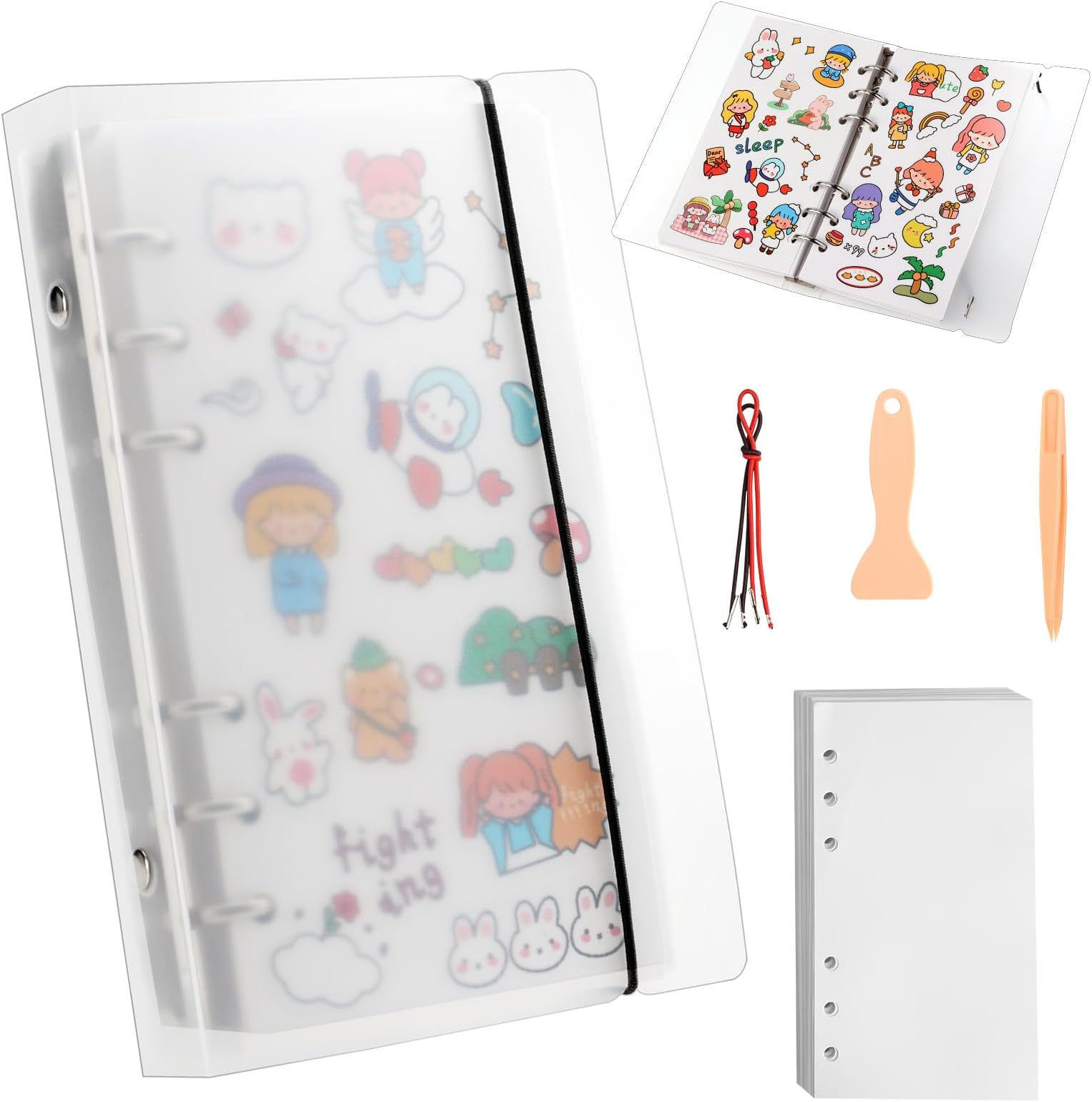 Amazon.com: shunshine Forest Sticker Collecting Album Reusable Sticker ...