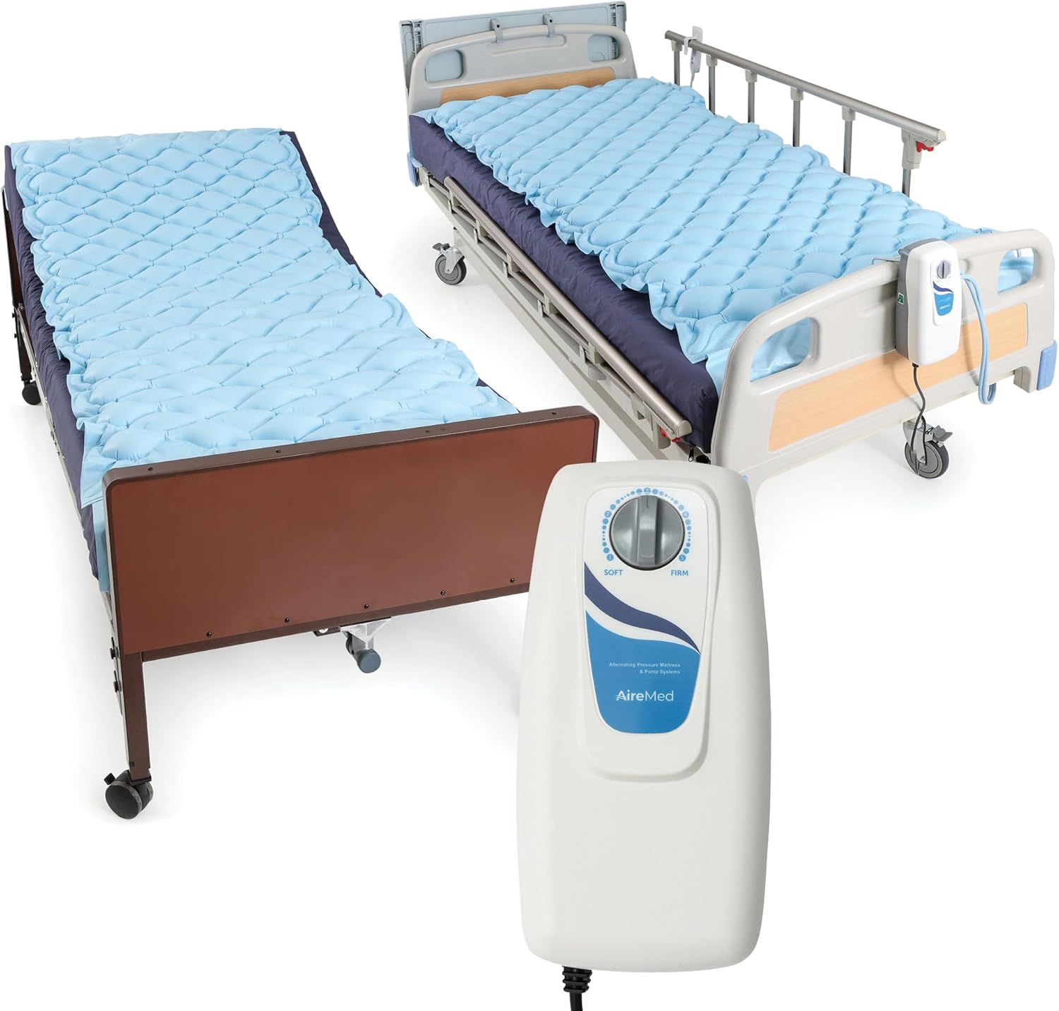 Amazon.com: AireMed Alternating Air Pressure System with (2) Mattress ...